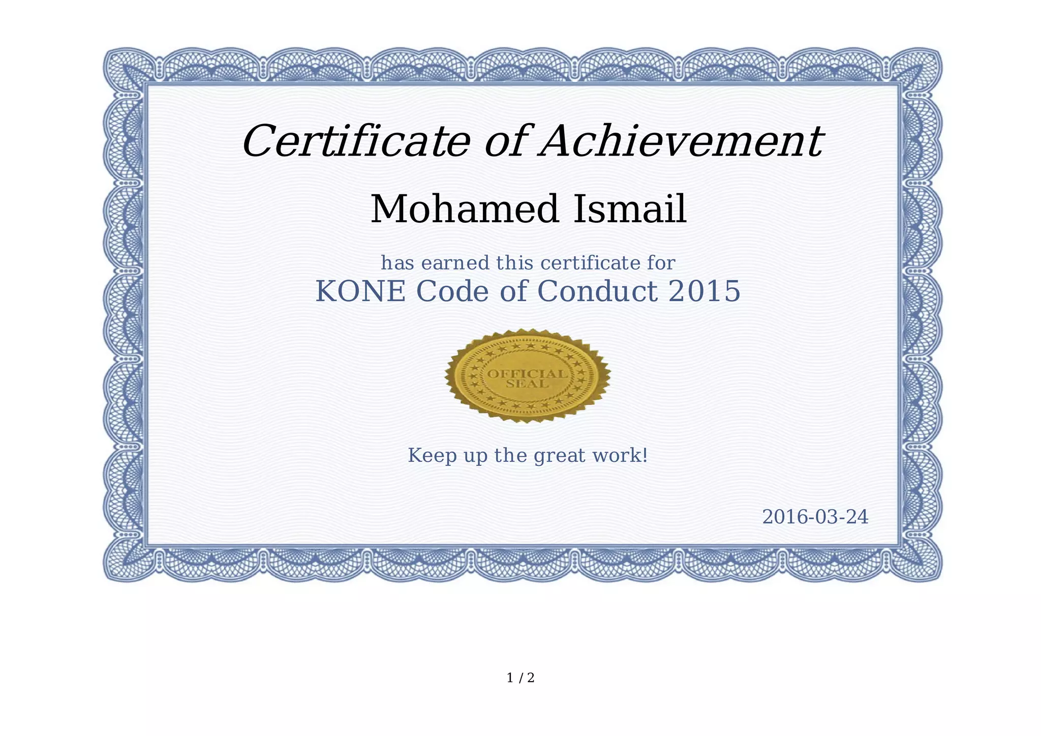 Kone- Code of Conduct | PPT