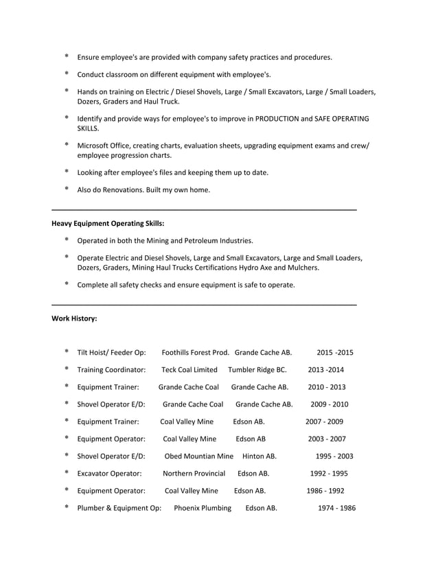 Resume | RTF | Commercial Trucks | Auto Body Styles