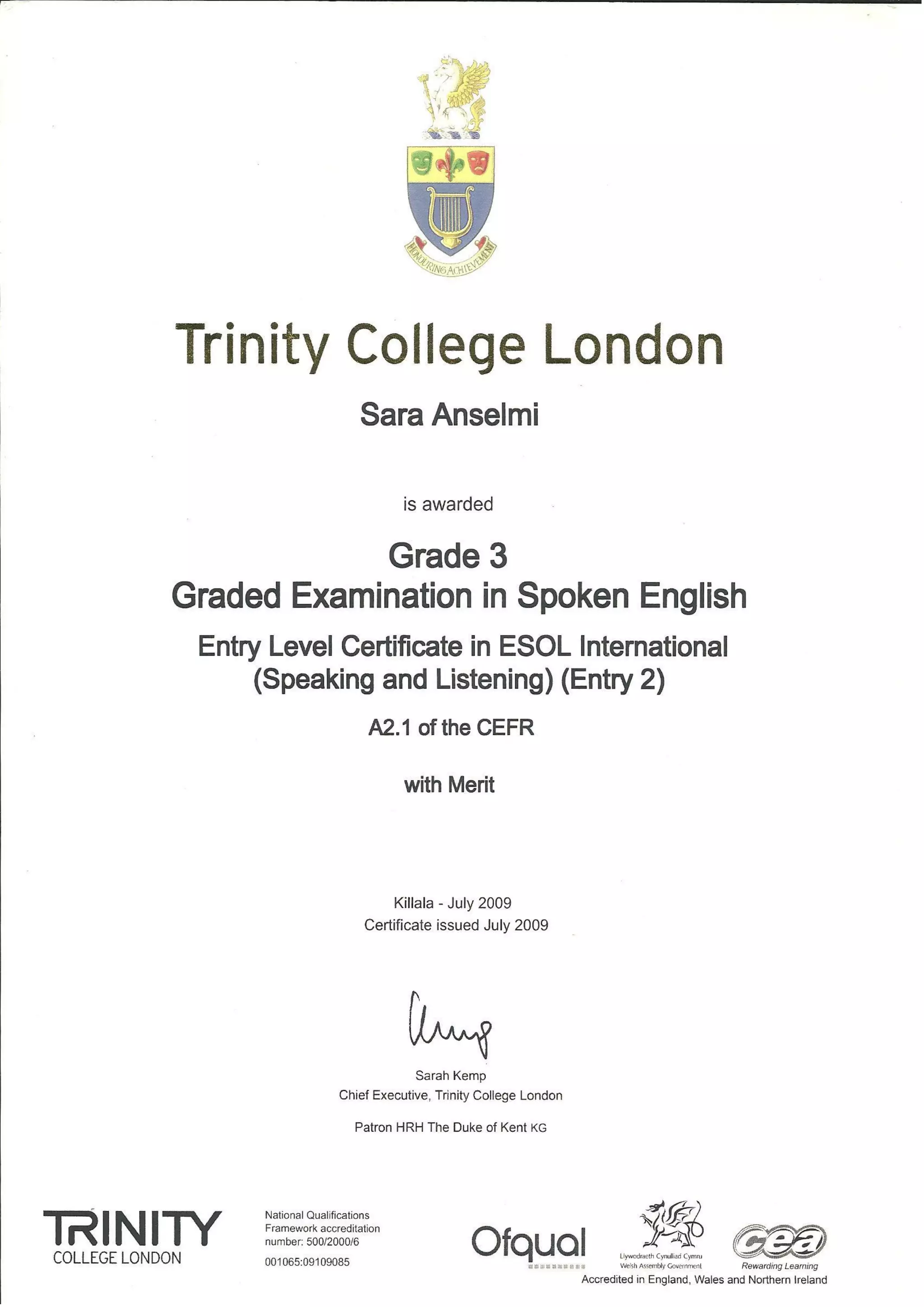 CERTIFICATION TRINITY EXAM - Level 3 | PDF