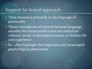 520 The Big Five ver 3.0 S08 personality | PPT