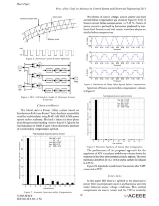 Simulation and Design of SRF based Control Algorithm for Three Phase ...