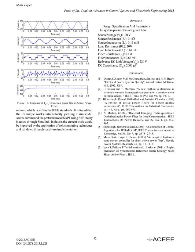 Simulation and Design of SRF based Control Algorithm for Three Phase ...