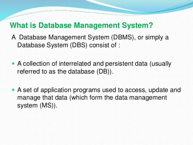 DATA BASE MANAGEMENT SYSTEM BY SAIKIRAN PANJALA