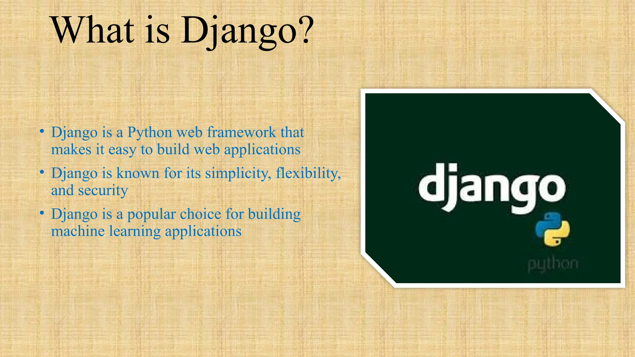 Django and machine learning importance.pptx Django and machine learning importance.pptx