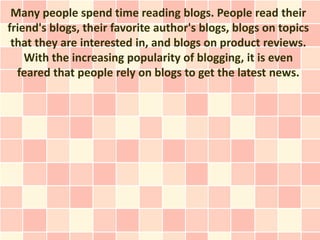 The Importance Of Blog Design And Make It Your Own... | PPTX | Internet ...