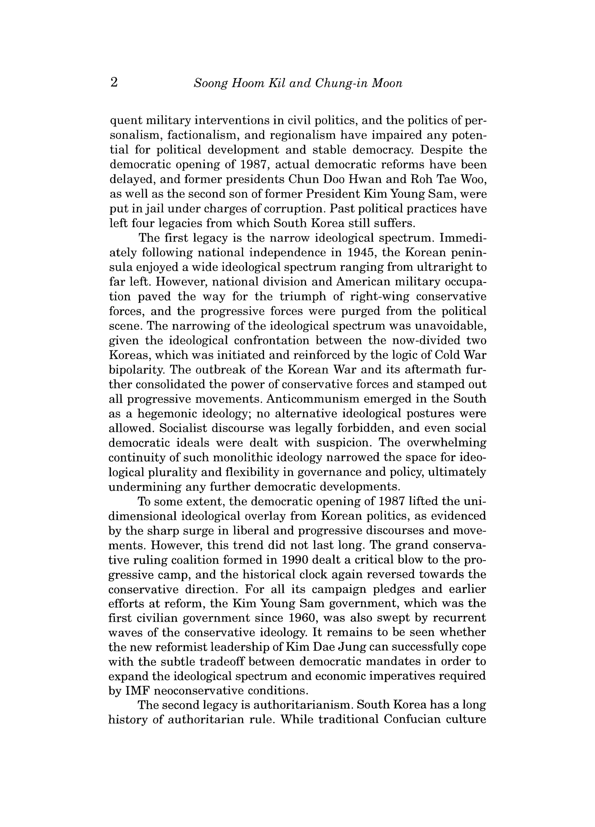 Understanding Korean Politics An Introduction Soong Hoom Kil | PDF