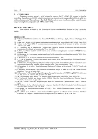 An Improved CF-MAC Protocol for VANET | PDF