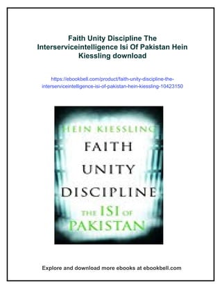 Faith Unity Discipline The Interserviceintelligence Isi Of Pakistan ...