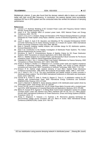 DC bus stabilization using passive damping network in distributed power ...