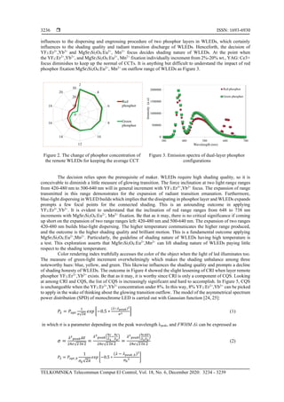 The application of green YF3:Er3+,Yb3+ and red MgSr3Si2O8:Eu2+,Mn2+ layers to remote phosphor ...