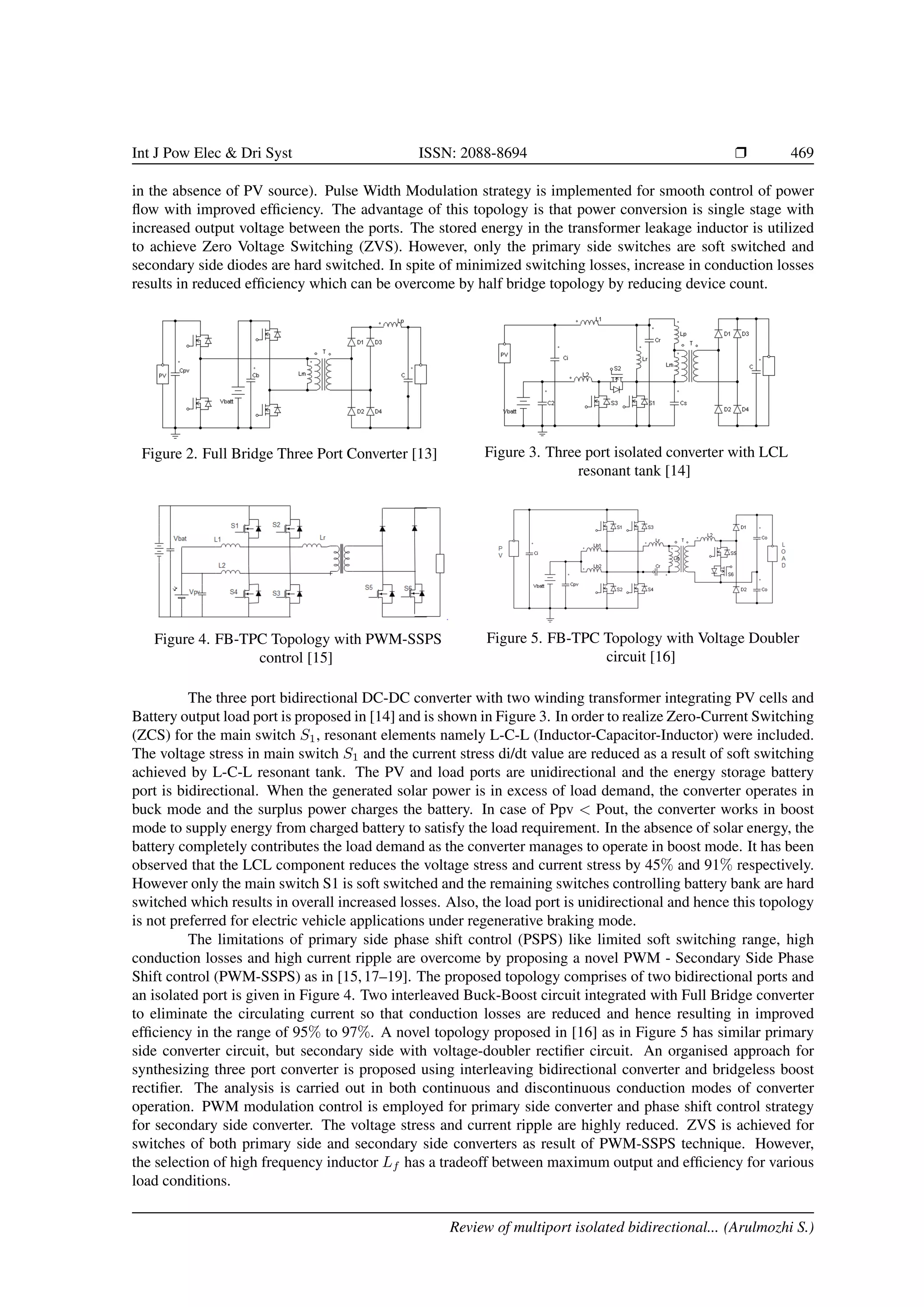 Review of multiport isolated bidirectional converter interfacing ...