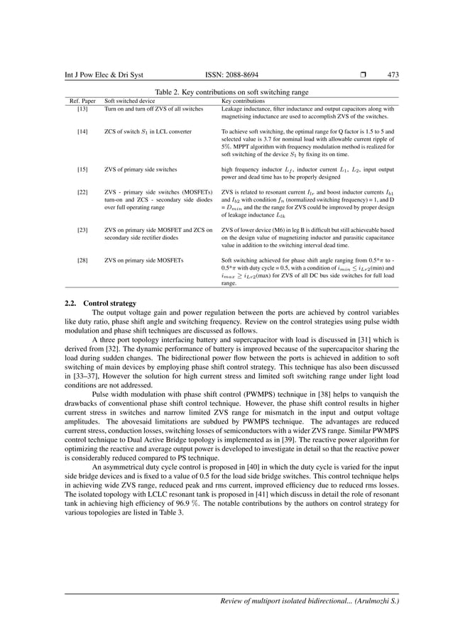 Review of multiport isolated bidirectional converter interfacing renewable and energy storage ...