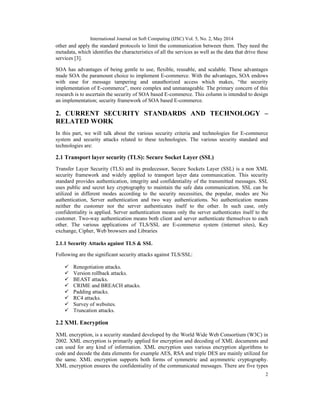 Designing A Logical Security Framework for E-Commerce System Based on SOA | PDF