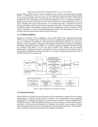 Designing A Logical Security Framework for E-Commerce System Based on SOA | PDF