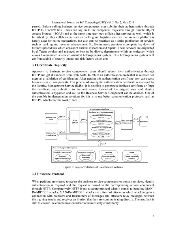 Designing A Logical Security Framework for E-Commerce System Based on SOA | PDF