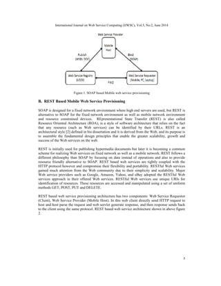 MOBILE WEB SERVICE PROVISIONING AND PERFORMANCE EVALUATION OF MOBILE ...