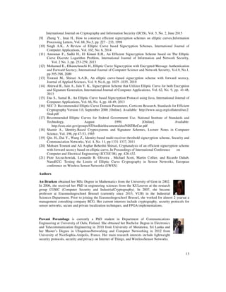 EFFICIENT GENERALIZED SIGNCRYPTION BASED ON ECC | PDF