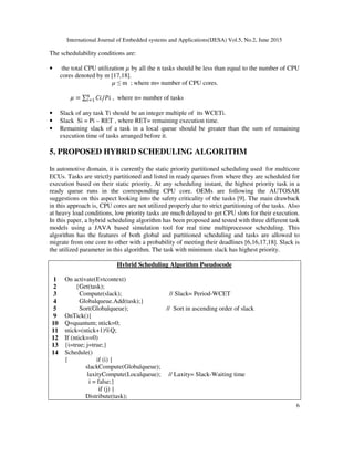 AN EFFICIENT HYBRID SCHEDULER USING DYNAMIC SLACK FOR REAL-TIME CRITICAL TASK SCHEDULING IN ...