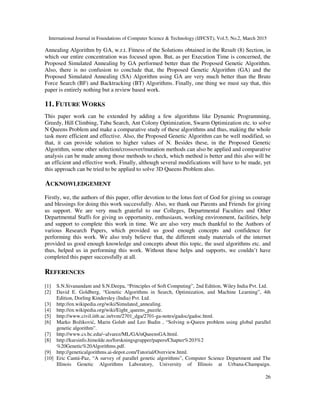 COMPARATIVE STUDY OF DIFFERENT ALGORITHMS TO SOLVE N QUEENS PROBLEM | PDF | Games and Puzzles ...