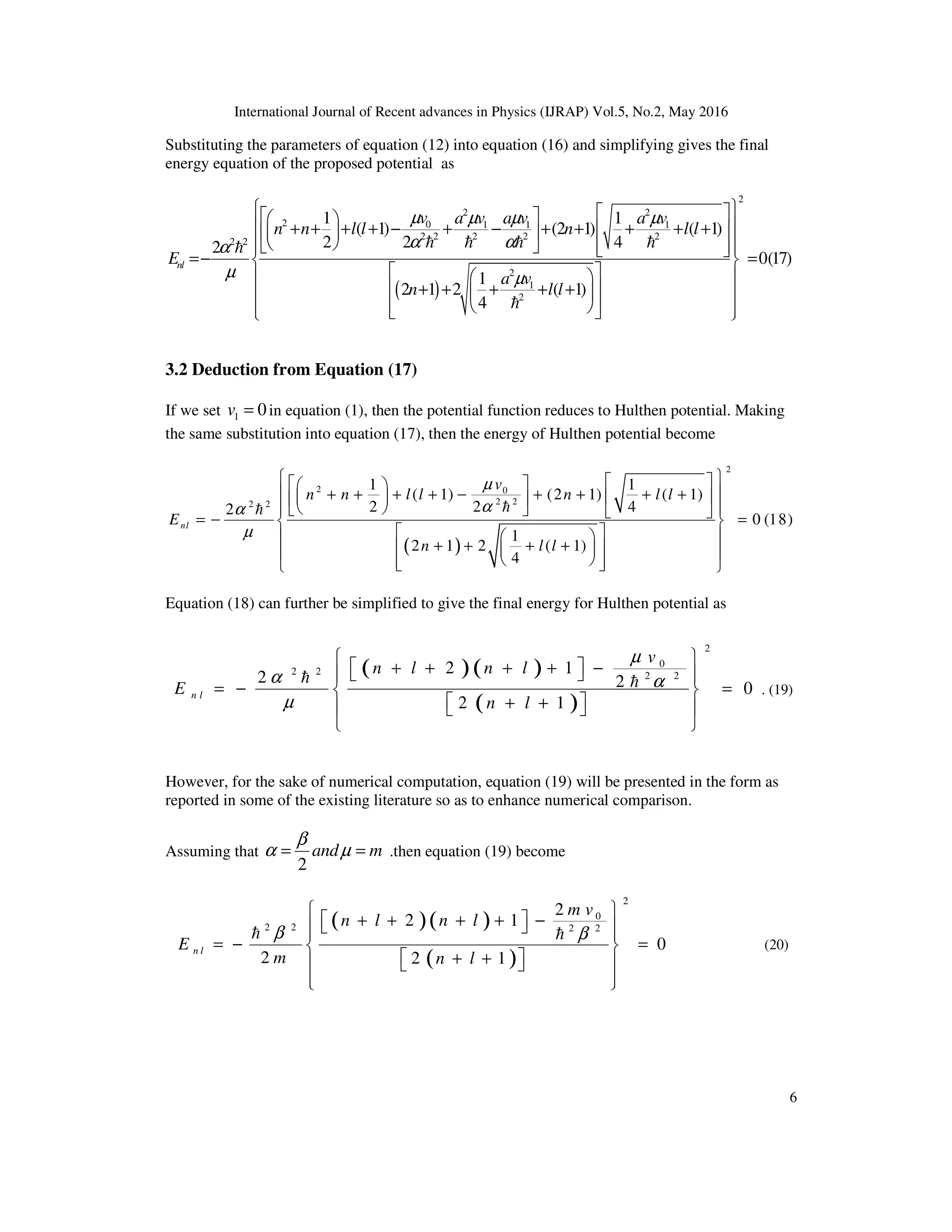 Bound State Solution to Schrodinger Equation with Hulthen Plus Exponential Coulombic Potential ...