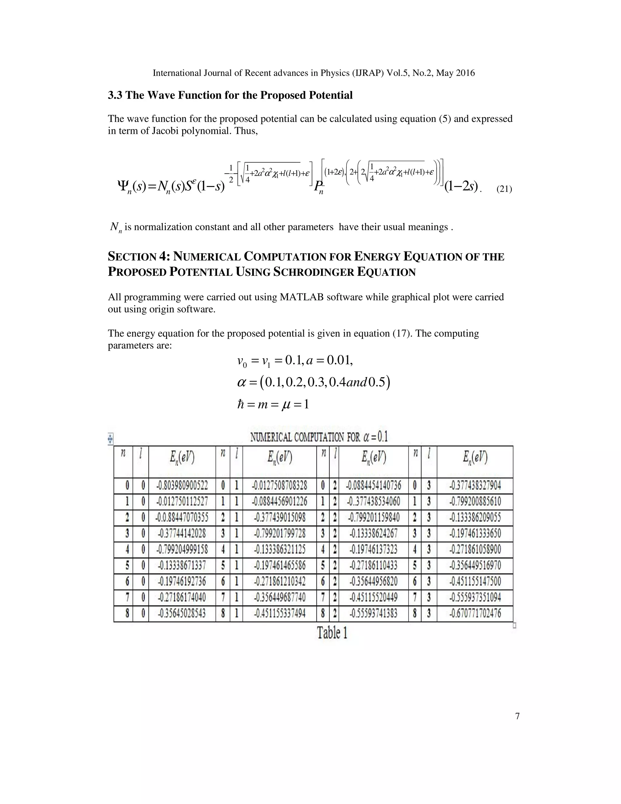 Bound State Solution to Schrodinger Equation with Hulthen Plus Exponential Coulombic Potential ...