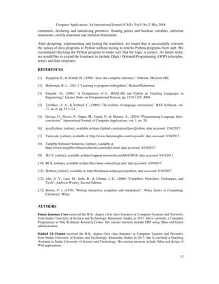 JPT : A SIMPLE JAVA-PYTHON TRANSLATOR | PDF