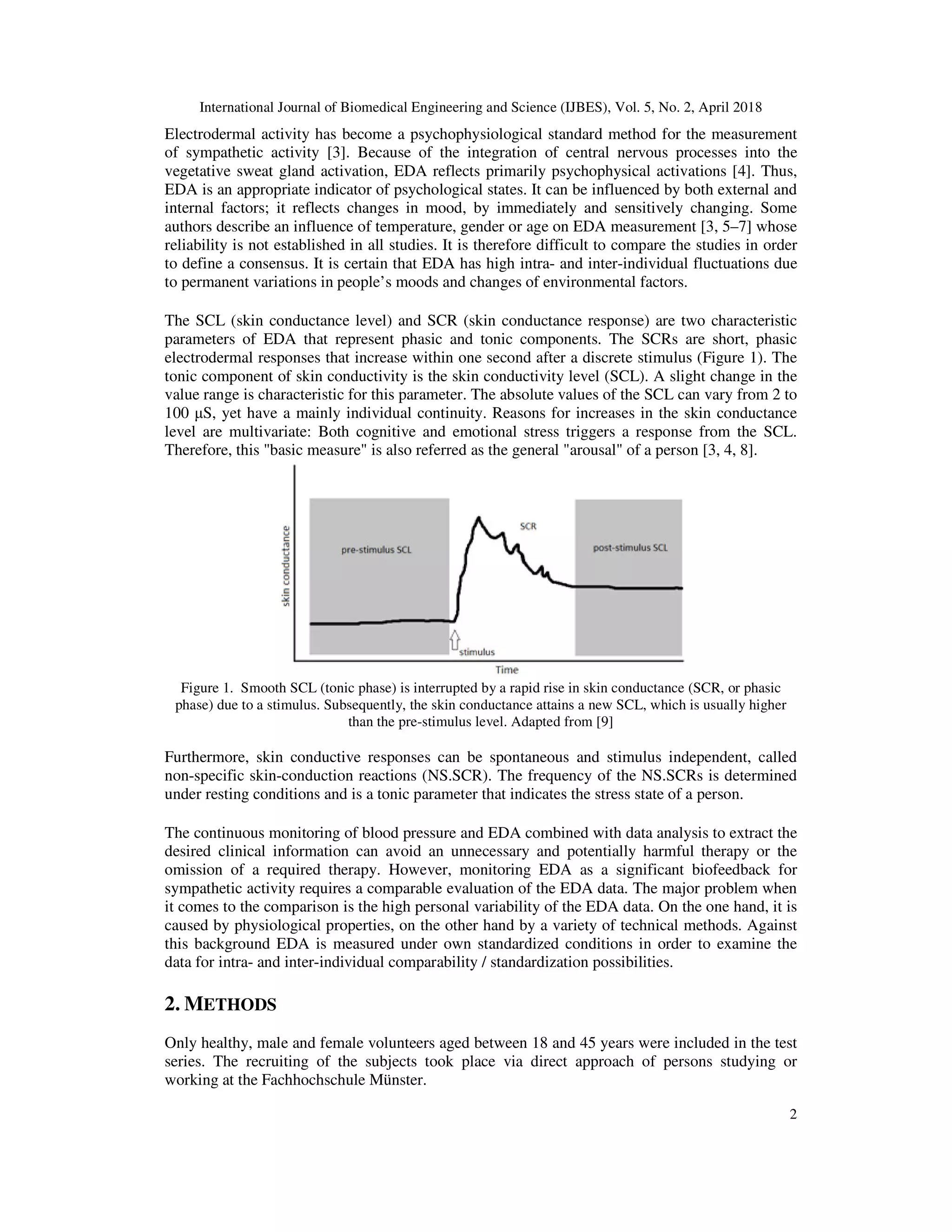 EXAMINATION OF THE SKIN CONDUCTANCE LEVEL (SCL) AS AN INDEX OF THE ...