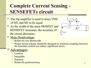 Presentation_ON-CHIP CURRENT SENSING TECHNIQUE FOR CMOS MONOLITHIC SWITCH-MODE (1) (2) (2) | PPT