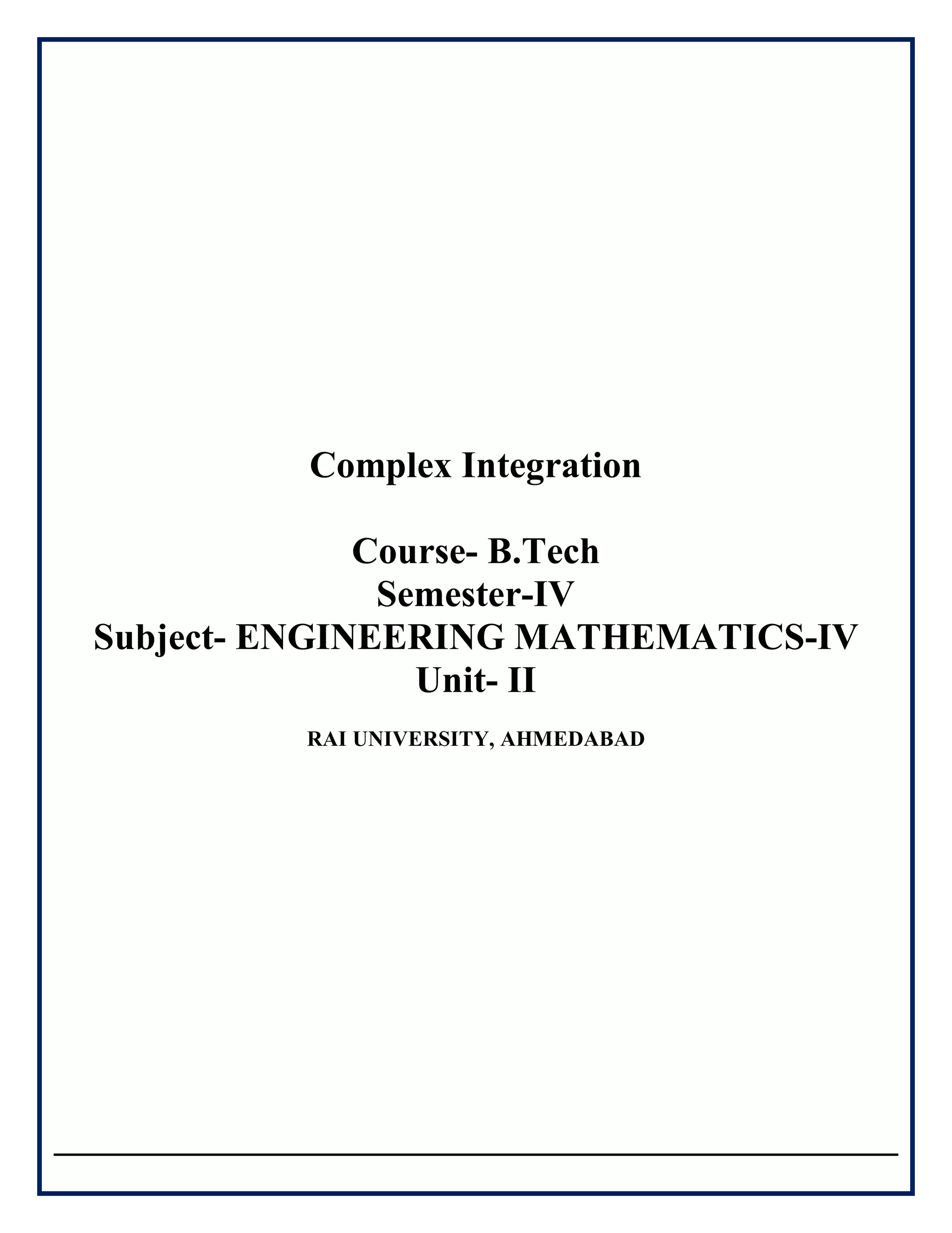 engineeringmathematics-iv_unit-ii | PDF