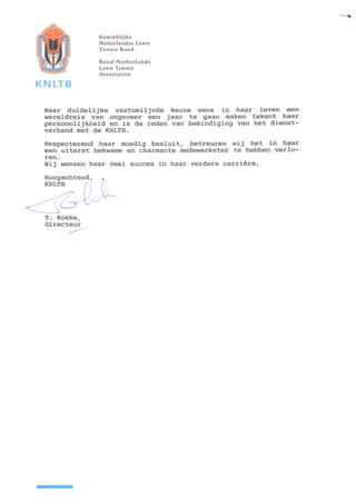 Getuigschrift KNLTB | PDF