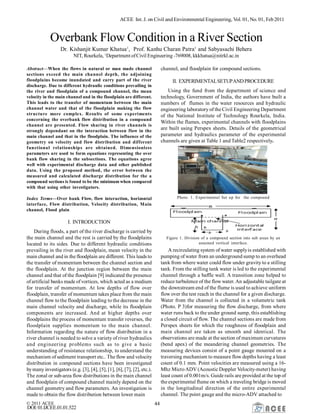 Overbank Flow Condition in a River Section | PDF