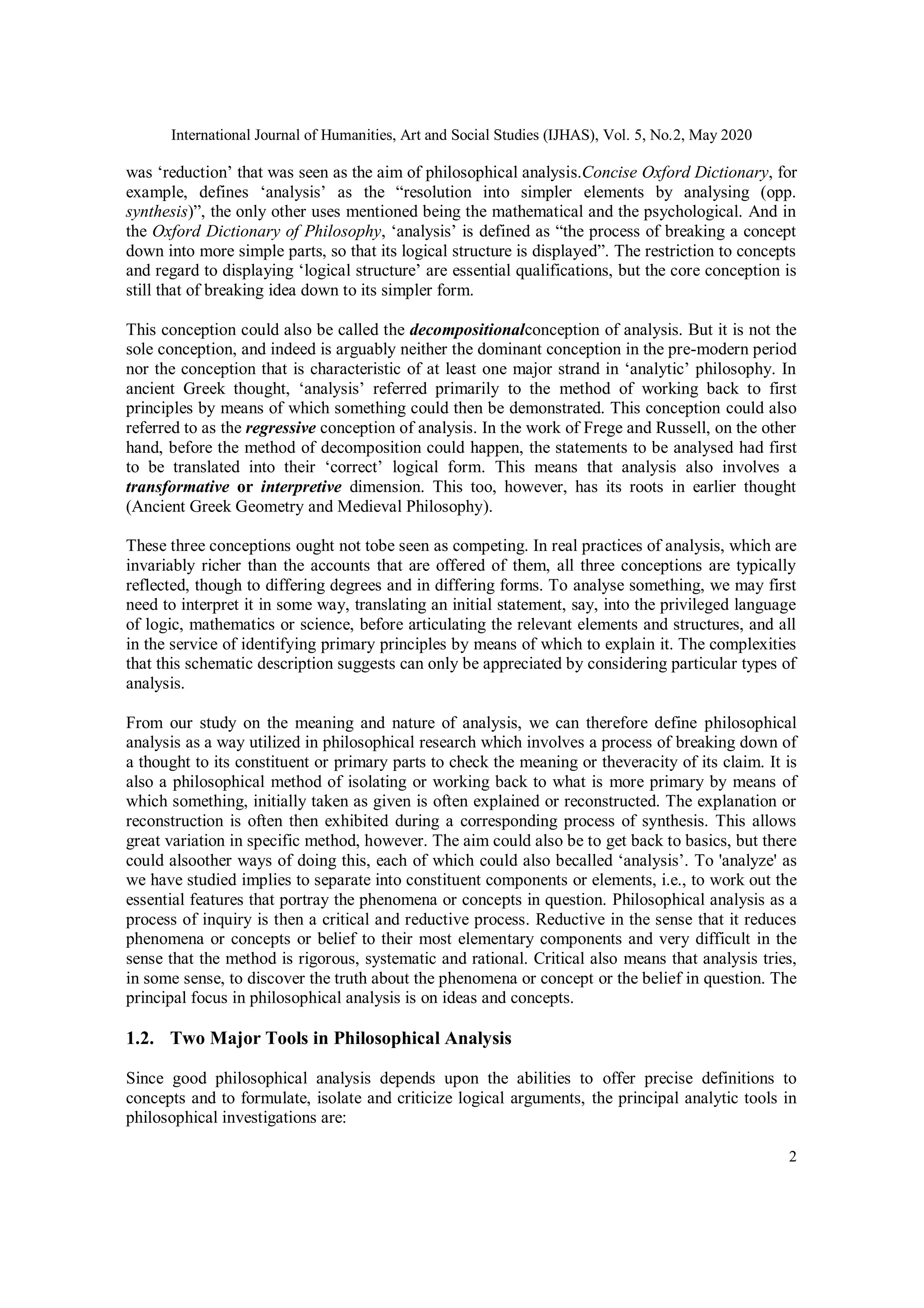 UNDERSTANDING PHILOSOPHICAL ANALYSIS USING NIGERIAN DEMOCRACY AS A CASE STUDY | PDF