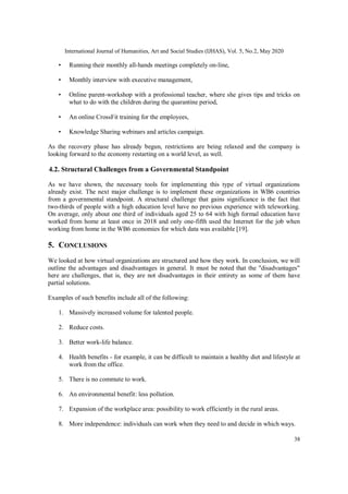 IMPLEMENTING VIRTUAL ORGANIZATIONS IN THE WESTERN BALKAN COUNTRIES (WB6 ...