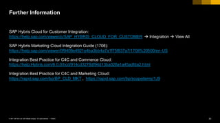 Integrate SAP Hybris Cloud for Customer with Other SAP Hybris Solutions ...