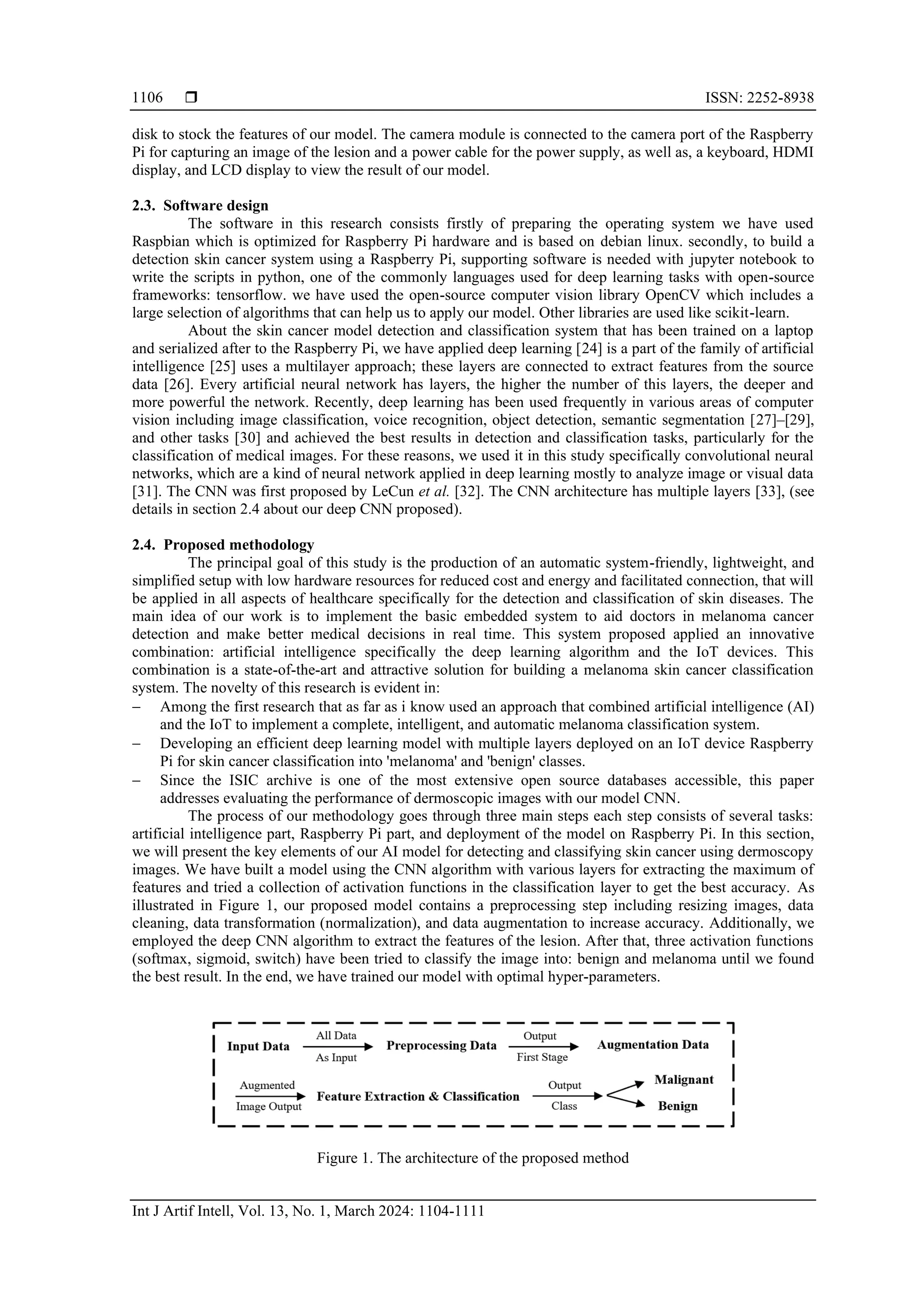 Embedded Artificial Intelligence System Using Deep Learning And Raspberrypi For The Detection