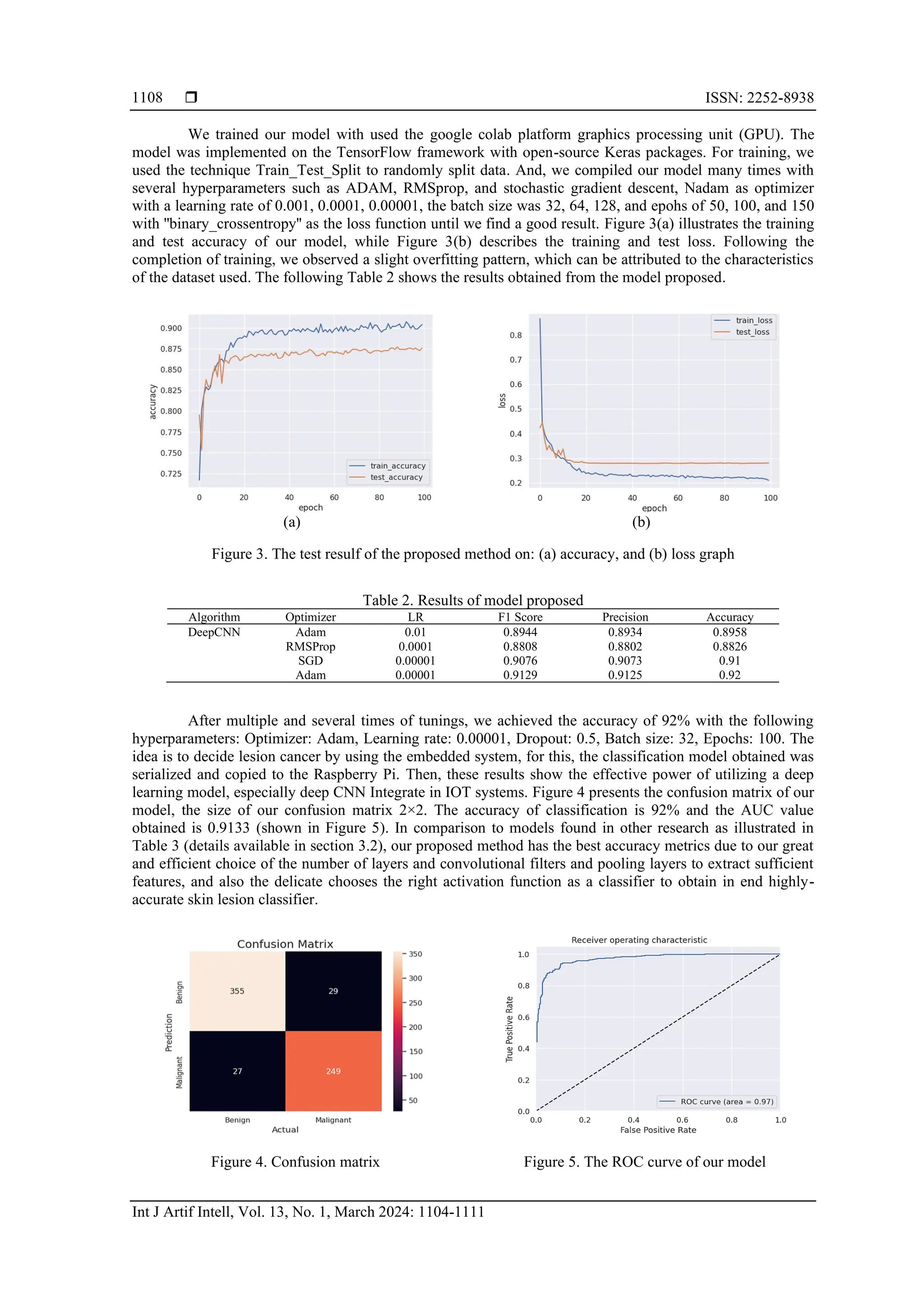Embedded Artificial Intelligence System Using Deep Learning And Raspberrypi For The Detection