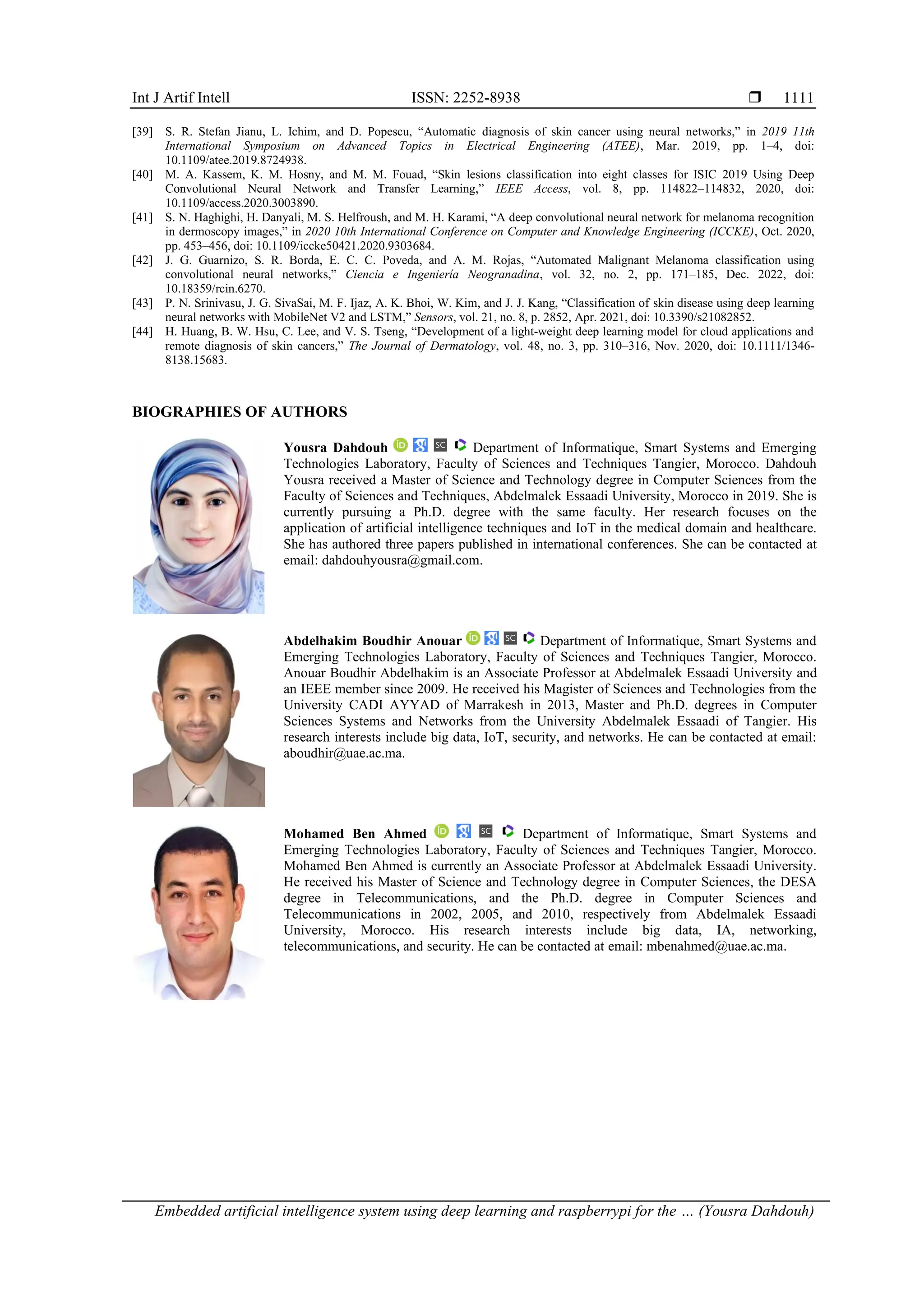 Embedded Artificial Intelligence System Using Deep Learning And Raspberrypi For The Detection