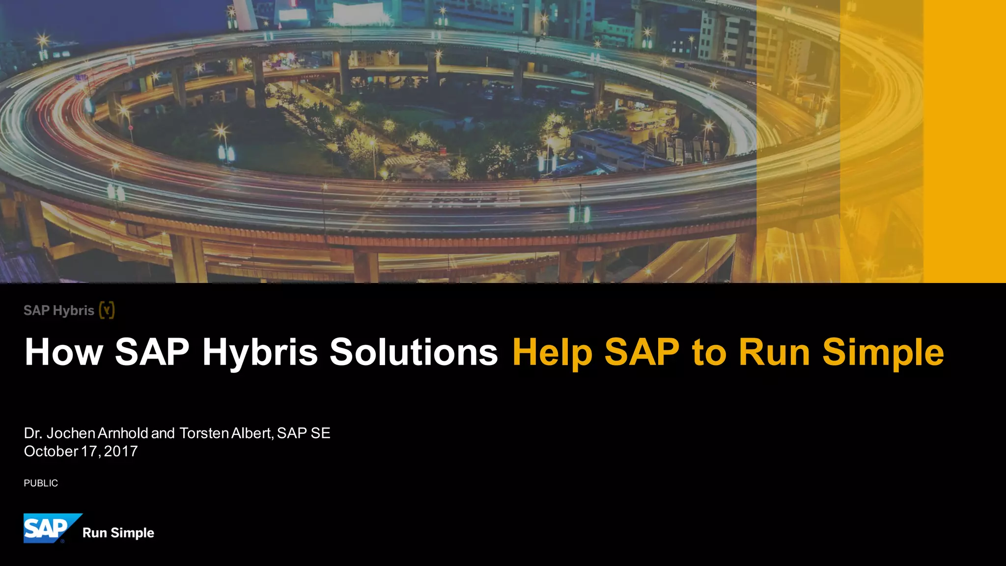 How SAP Hybris Solutions Help SAP to Run Simple | PDF