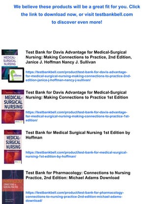 Test bank Medical-Surgical Nursing: Making Connections to Practice 2nd ...