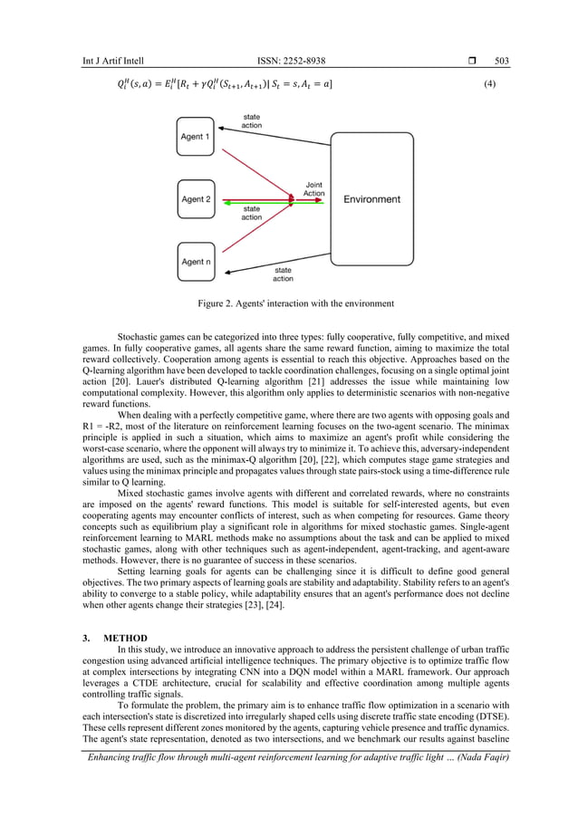 Enhancing traffic flow through multi-agent reinforcement learning for adaptive traffic light ...