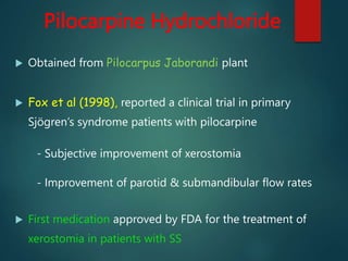 Sialogogues-Anti-sailogogues a detailed presentation | PPTX