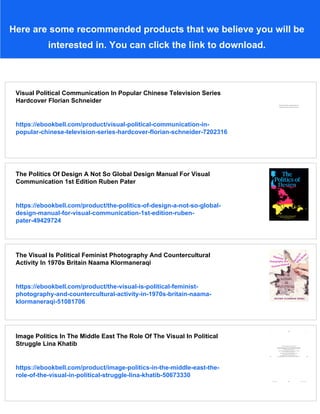 Visual Political Communication Anastasia Veneti Daniel Jackson | PDF
