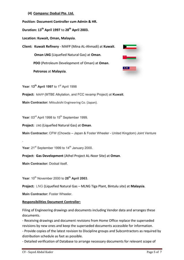 Curriculum Vitae - Sayed Abdul Kader - | PDF