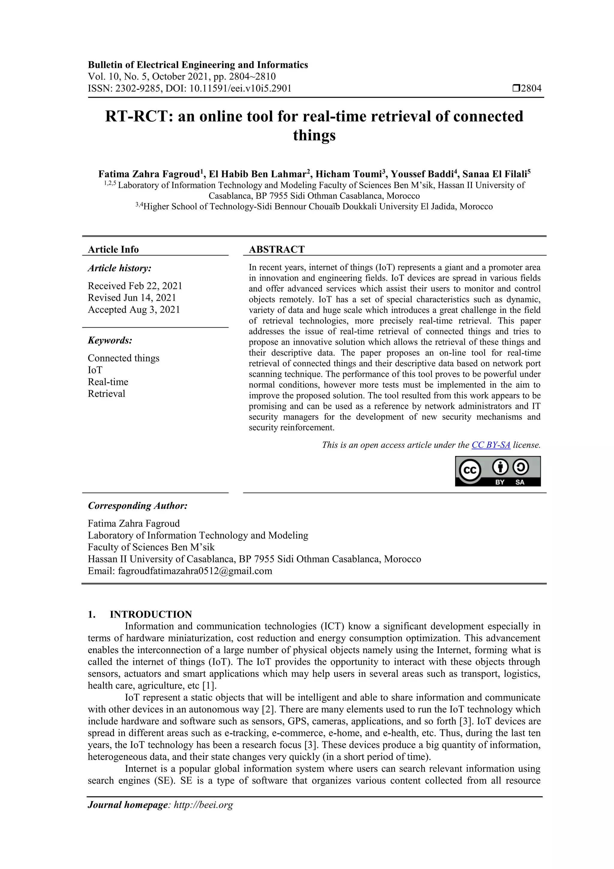 RT-RCT: an online tool for real-time retrieval of connected things | PDF