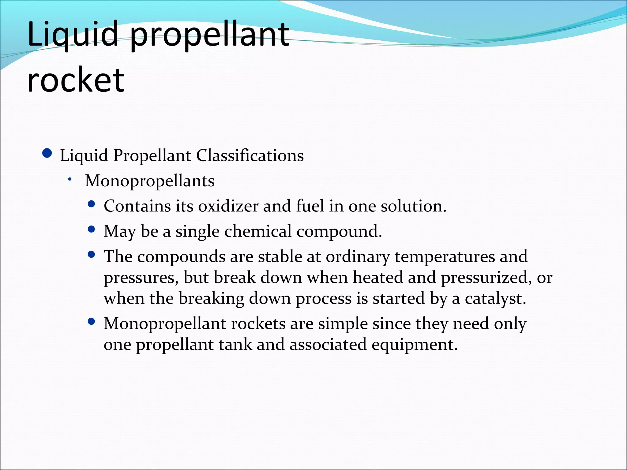 rocket propellent ppt | PPT