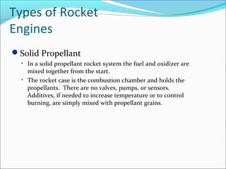 rocket propellent ppt | PPT