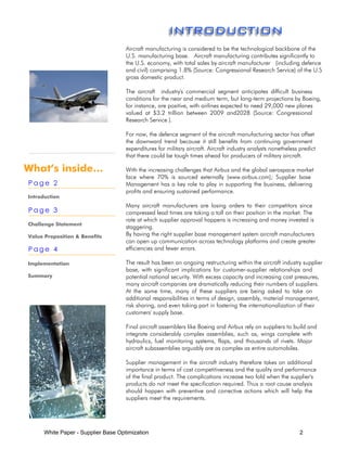 Supplier Base Optimization White Paper | PDF