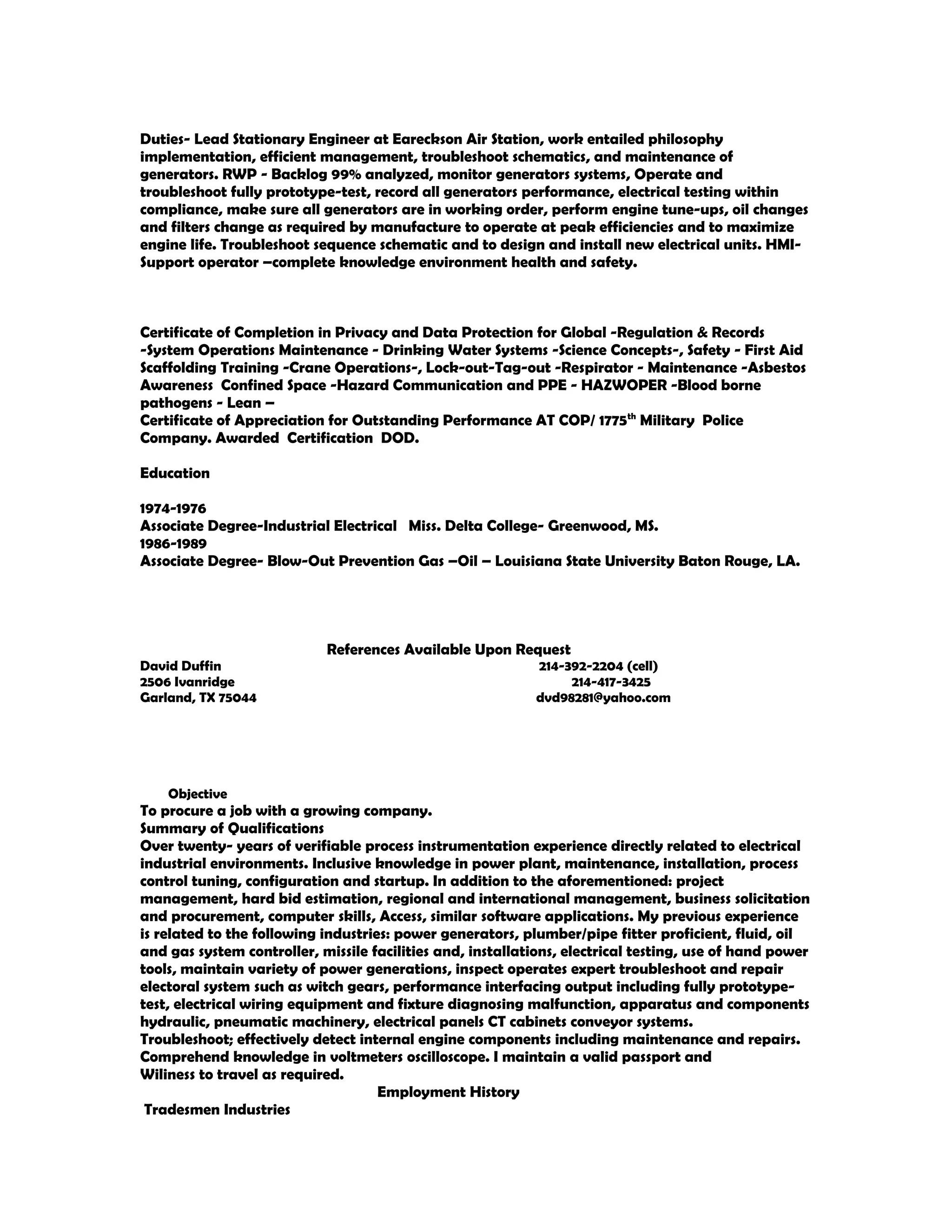 Mr DD update resume | PDF