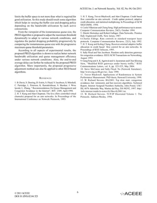 Predictable Packet Lossand Proportional Buffer Scaling Mechanism | PDF | Computer Networking ...