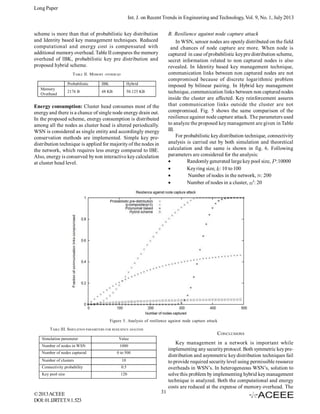 Hierarchical Key Agreement Protocol for Wireless Sensor Networks | PDF